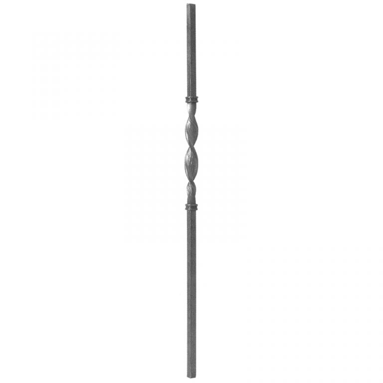 113/6 30mm SQ. FORGED POST WITH TWIST 1100mm