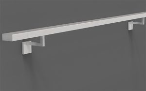 Stainless Square Fixed Concealed Wall Brackets | Euro EAC