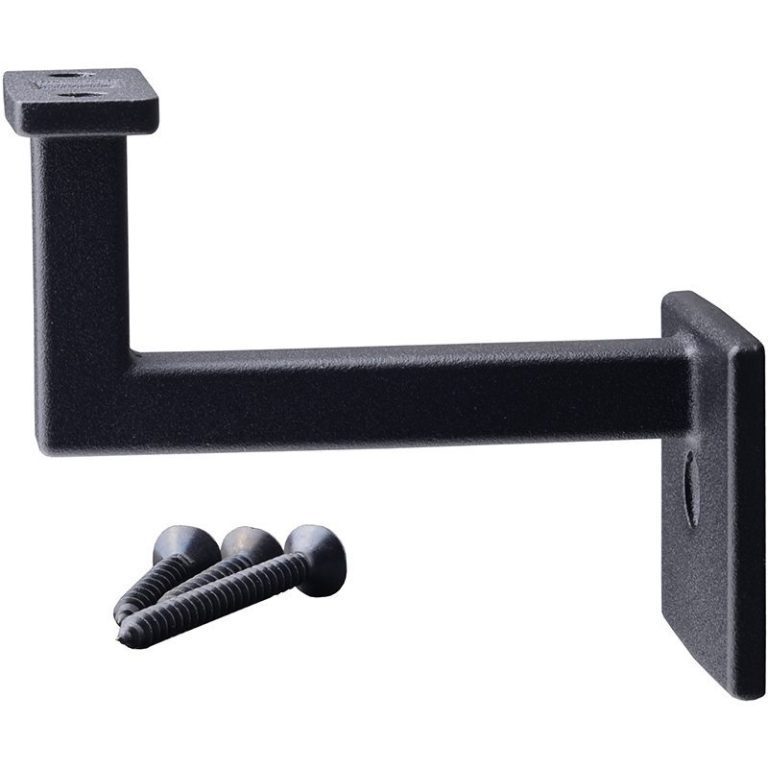 PSBR212SQP 2 1/2" SQUARE FLAT PRE-FINISHED HANDRAIL BRACKET - PEWTER